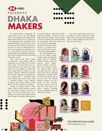 Dhaka Makers: Unleashing Creativity in a Four-Day Festival - The Prestige Magazine